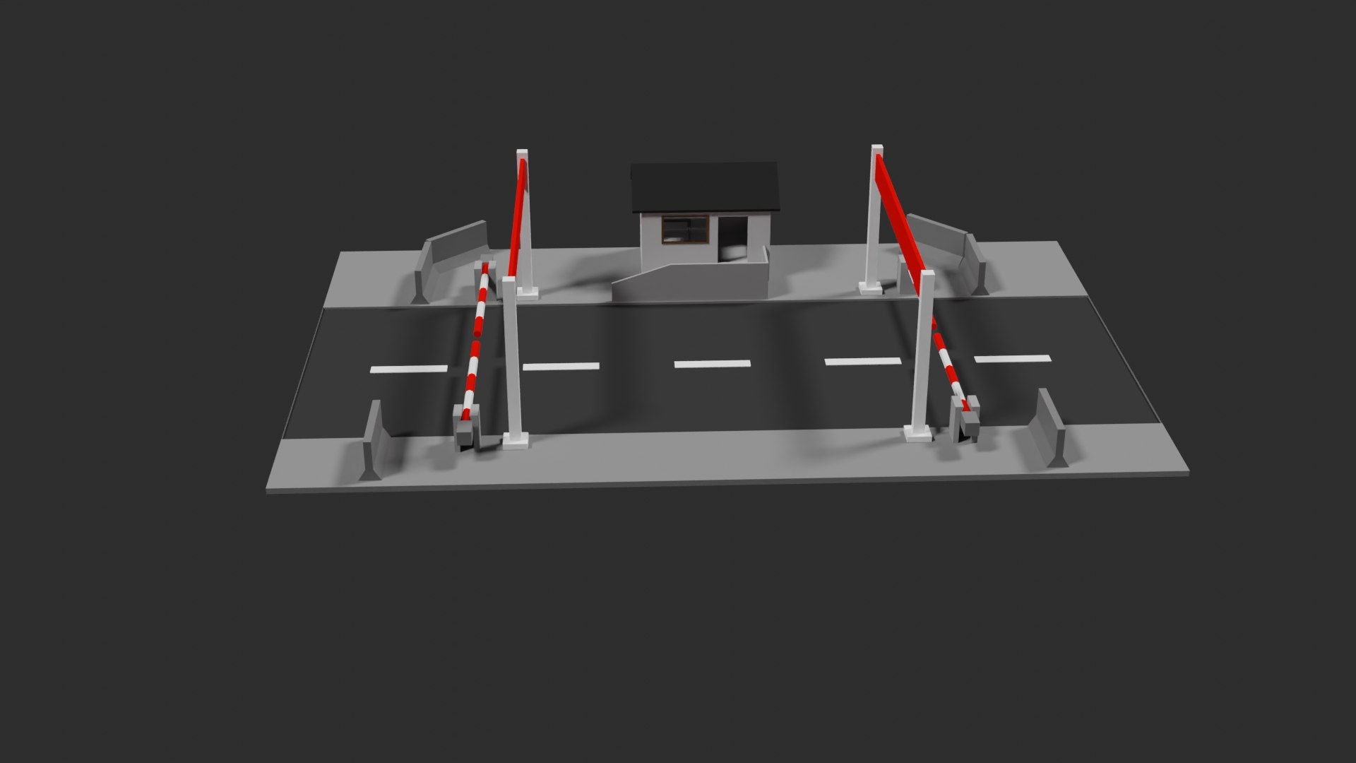 Lowpoly Border Post 3D model - TurboSquid 1863203
