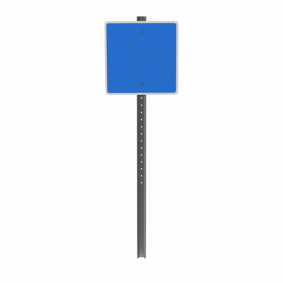 Blue Road Sign 3D Model - TurboSquid 2038619