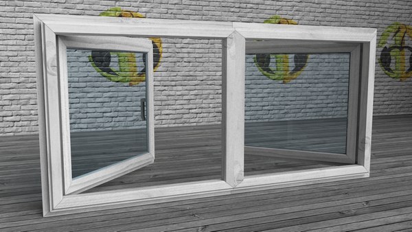 3d model windows polygonal