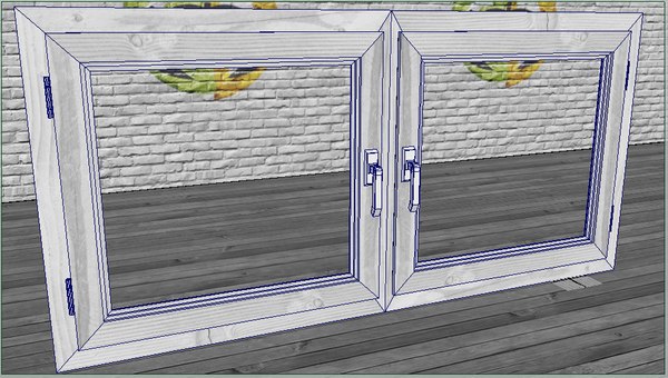 3d model windows polygonal