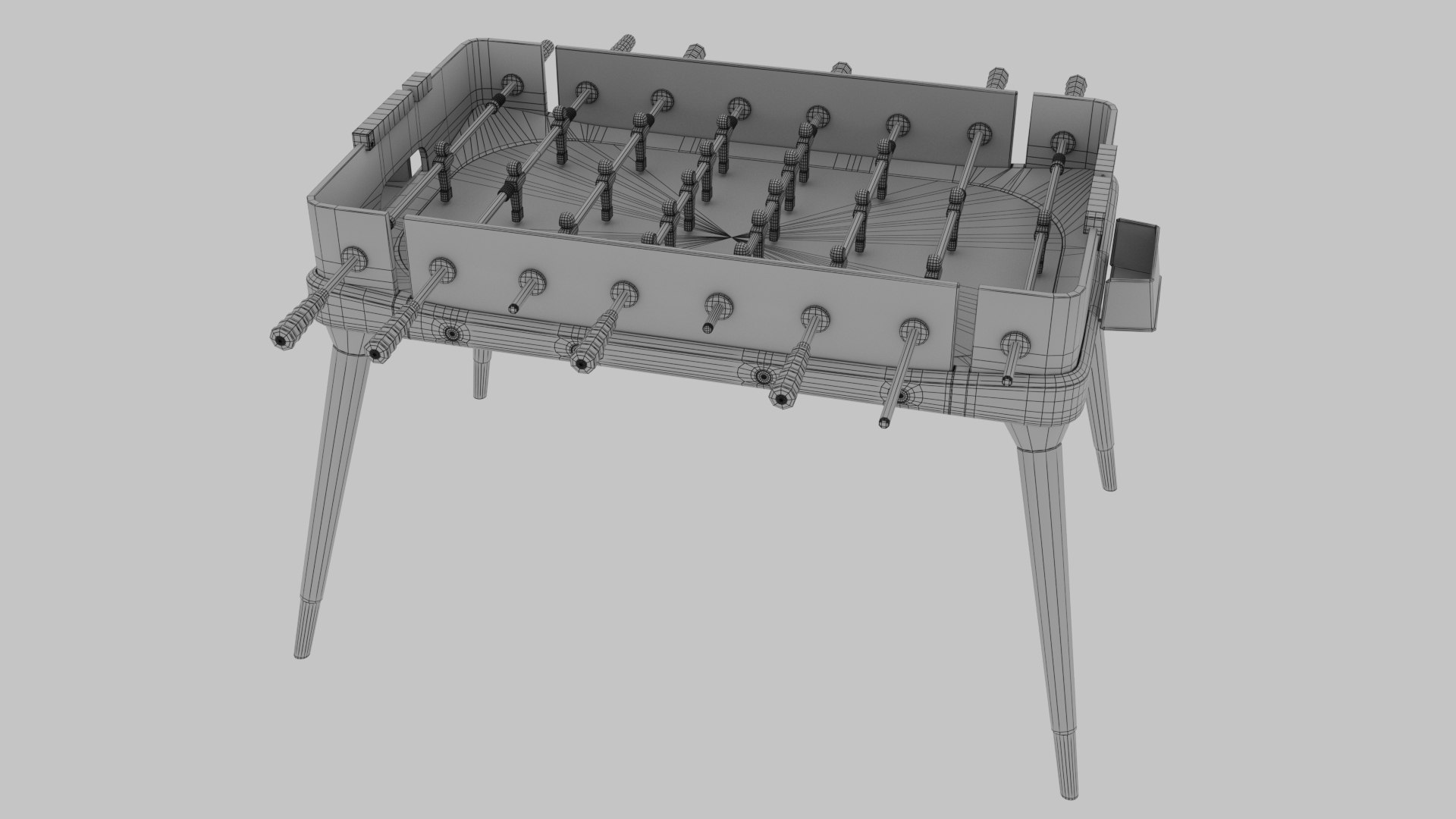 3D Model Foosball Table - TurboSquid 2158852
