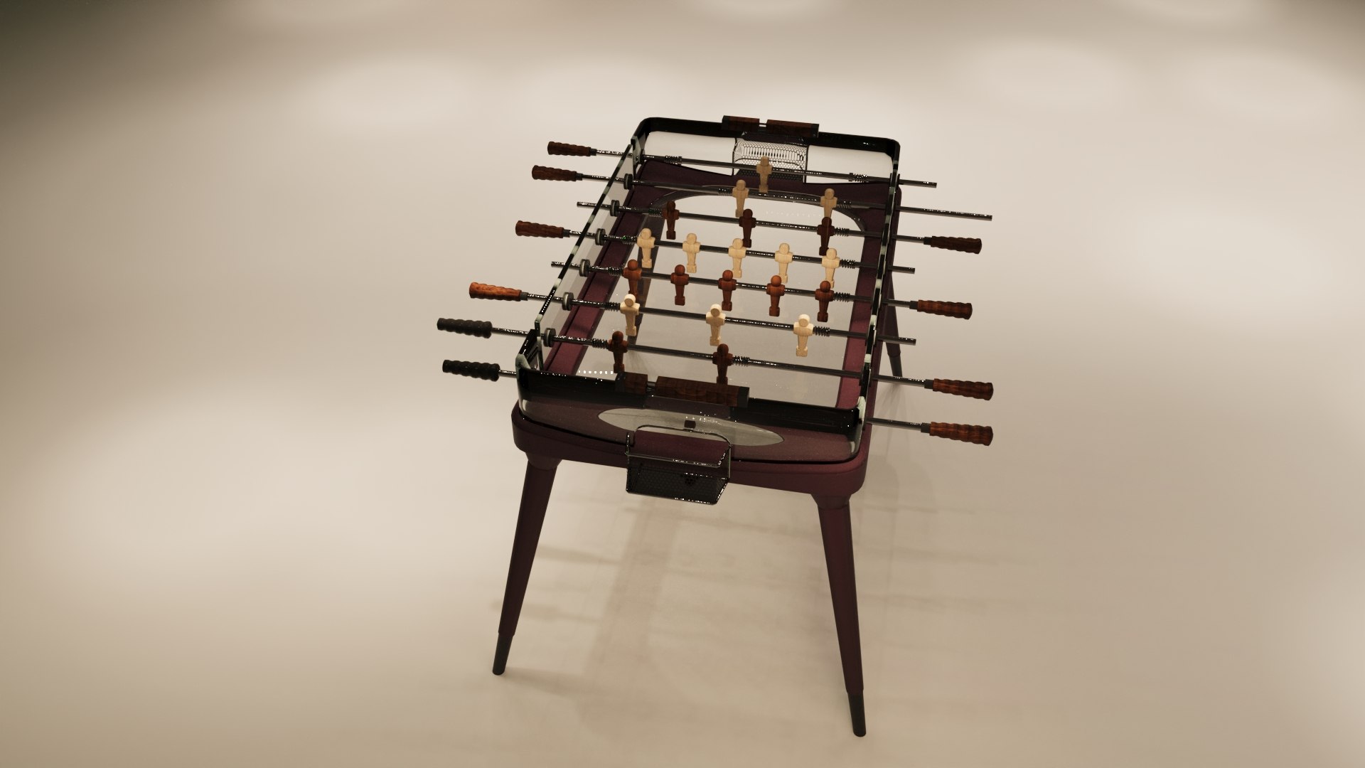 3D Model Foosball Table - TurboSquid 2158852