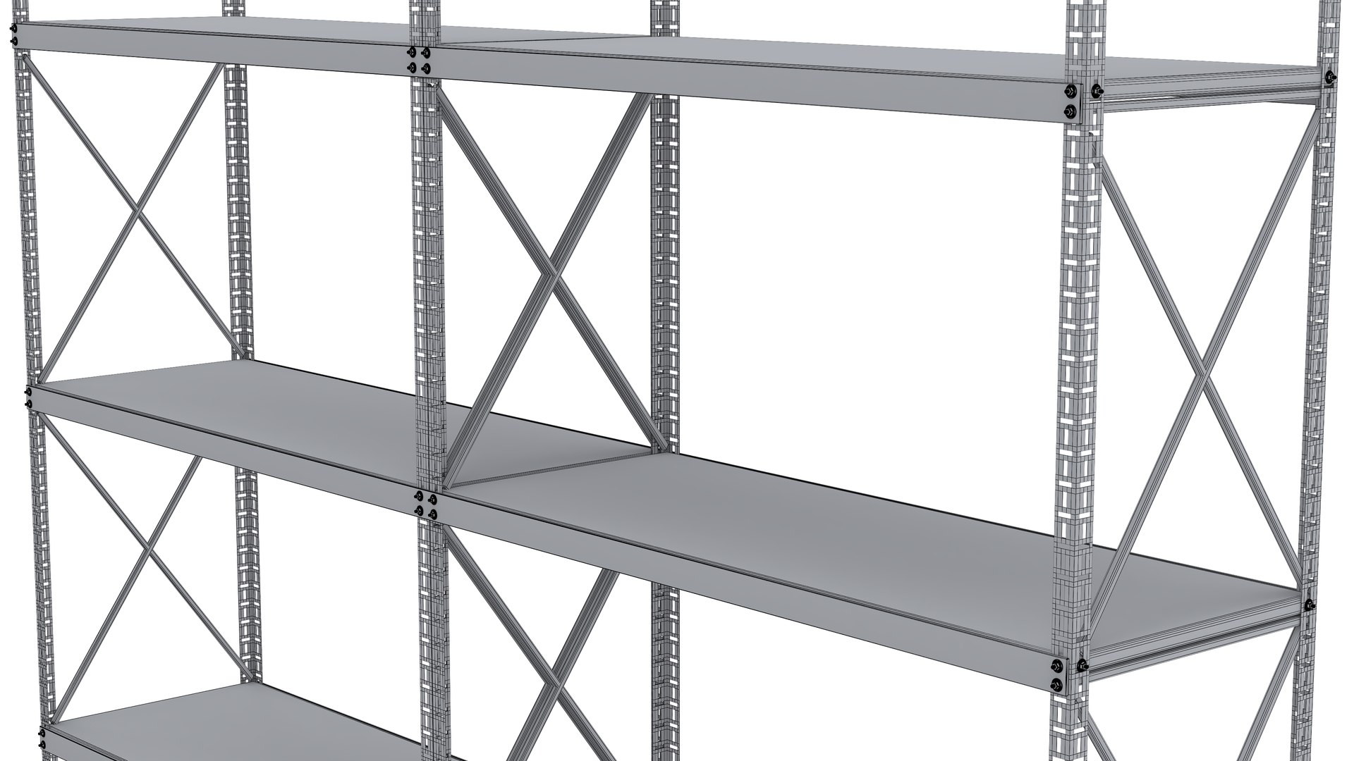 Detailed Warehouse Rack Model - TurboSquid 2348988