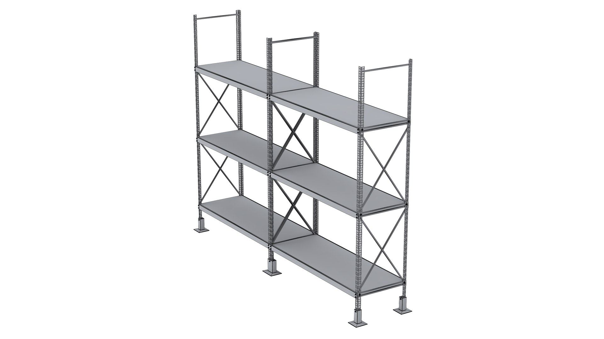 Detailed Warehouse Rack Model - TurboSquid 2348988