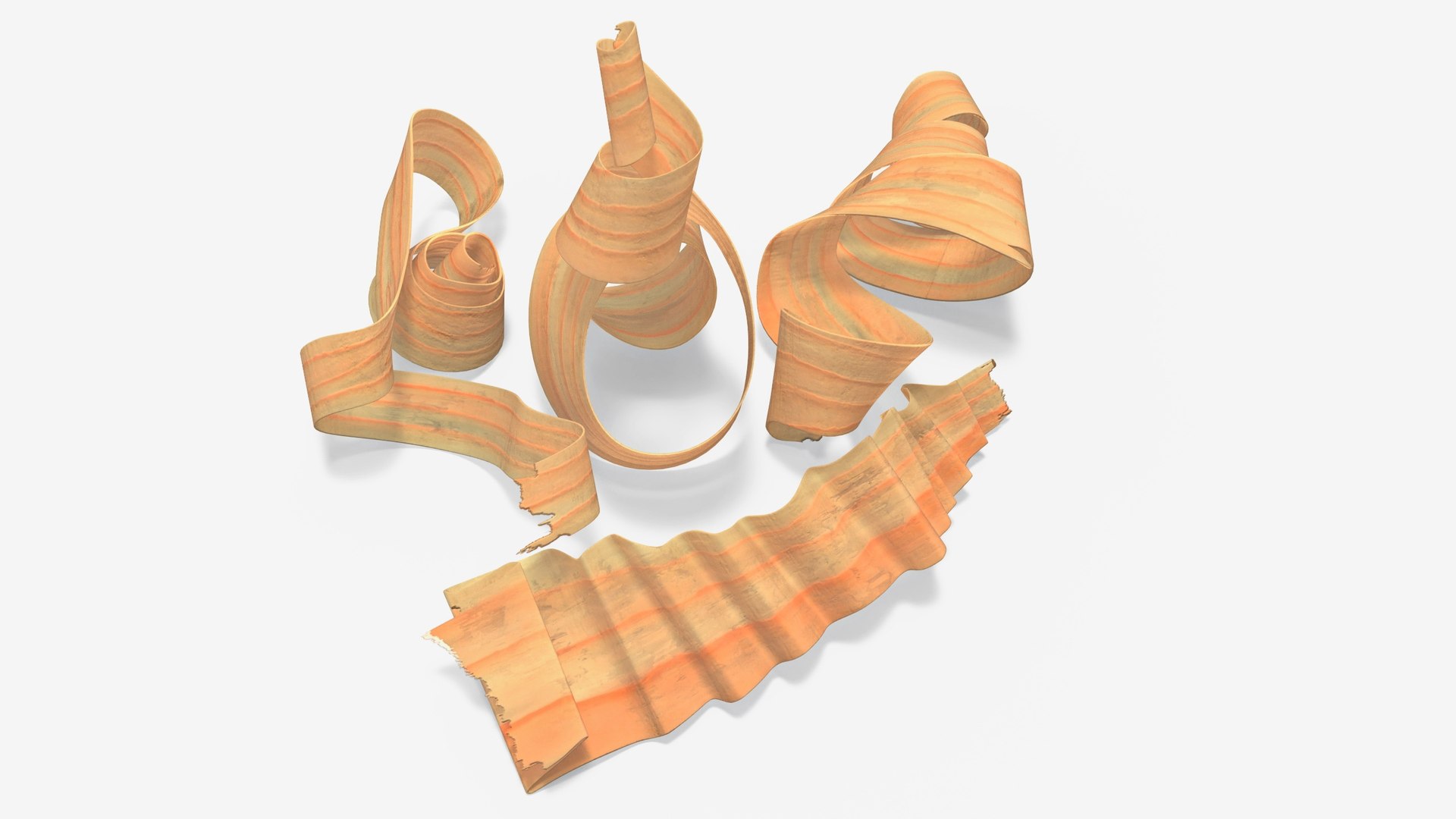 3D Scattered Wood Shavings Model - TurboSquid 2225825