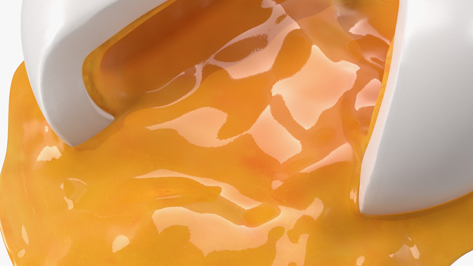3D Jammy Egg With Spilling Yolk Model - TurboSquid 2107291