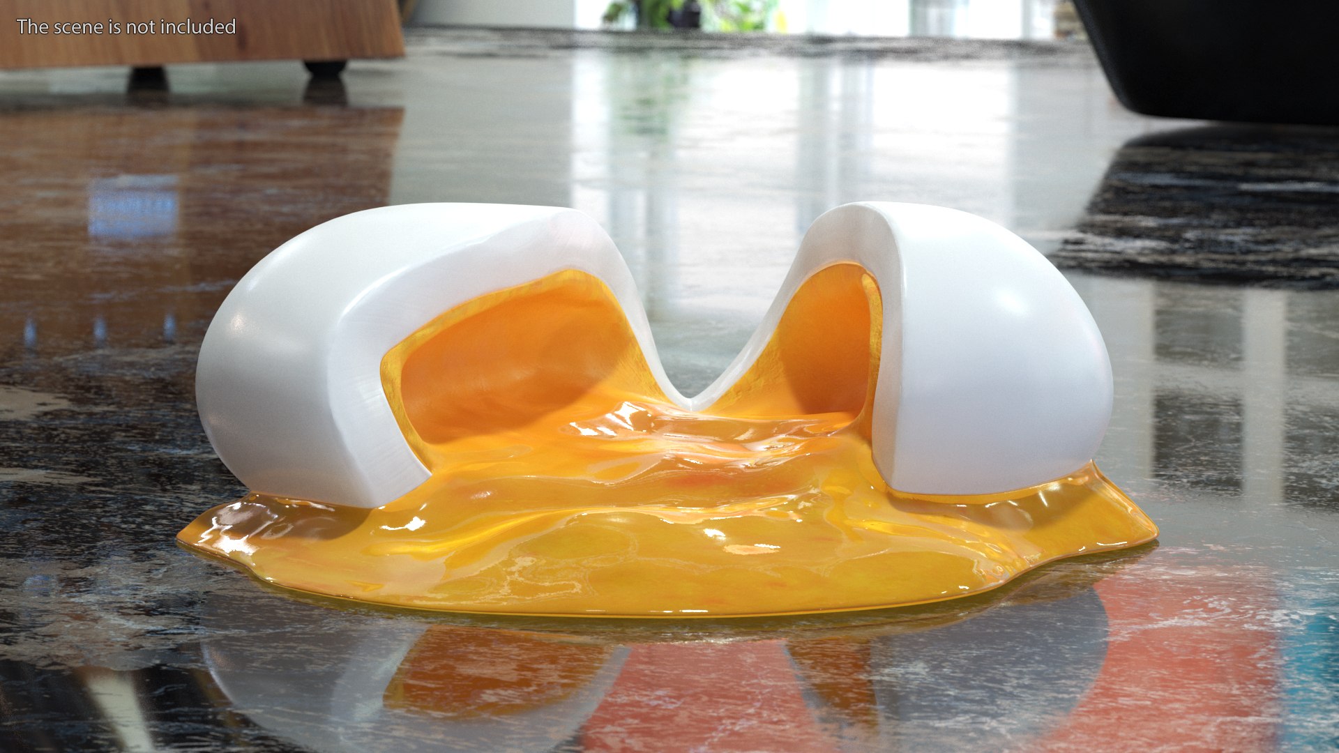 3D Jammy Egg With Spilling Yolk Model - TurboSquid 2107291