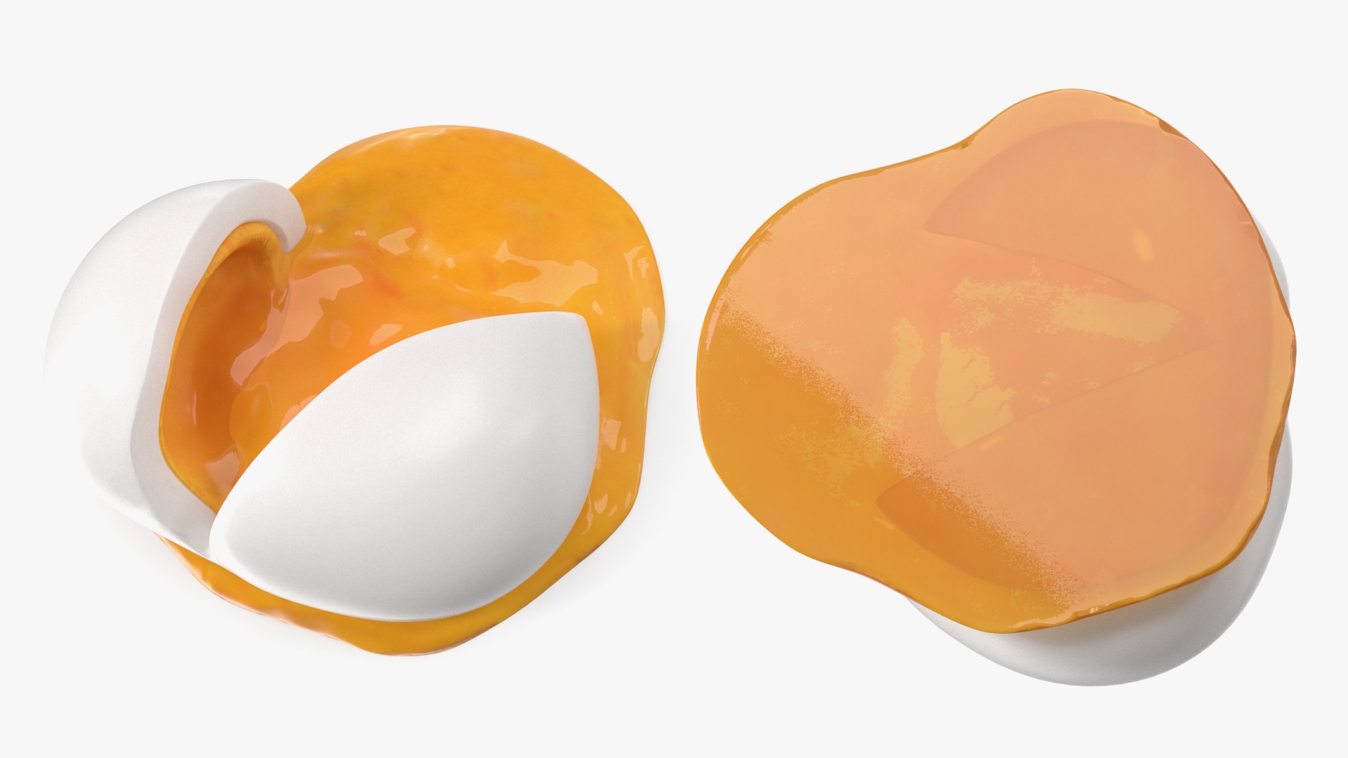 3D Jammy Egg With Spilling Yolk Model - TurboSquid 2107291
