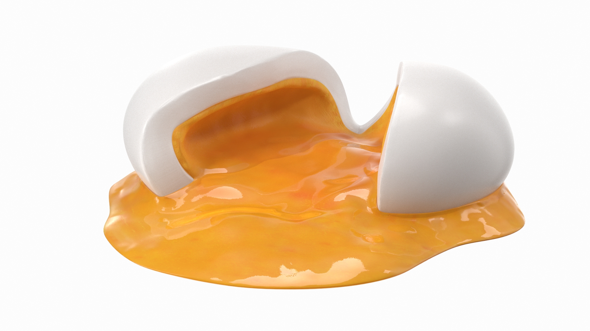 3D Jammy Egg With Spilling Yolk Model - TurboSquid 2107291