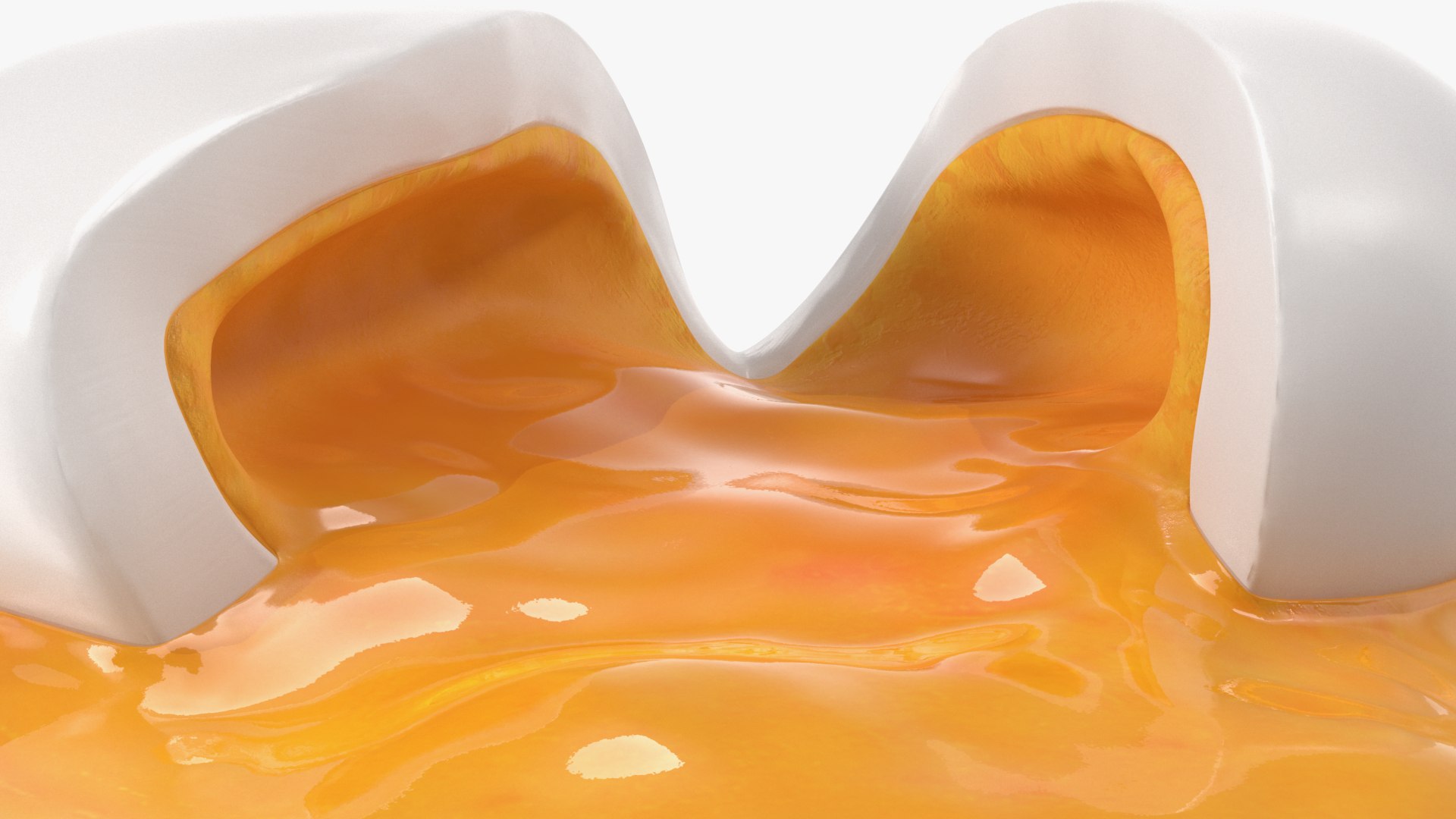 3D Jammy Egg With Spilling Yolk Model - TurboSquid 2107291