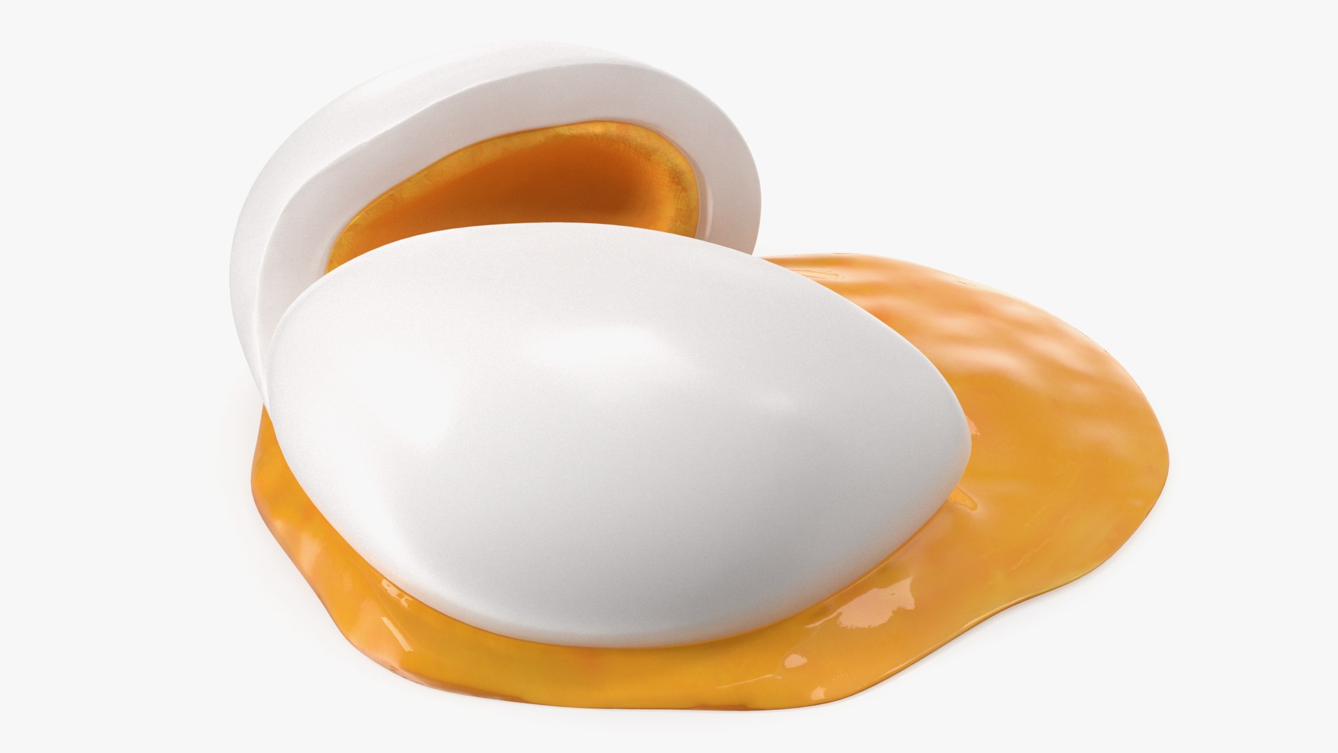 3D Jammy Egg With Spilling Yolk Model - TurboSquid 2107291