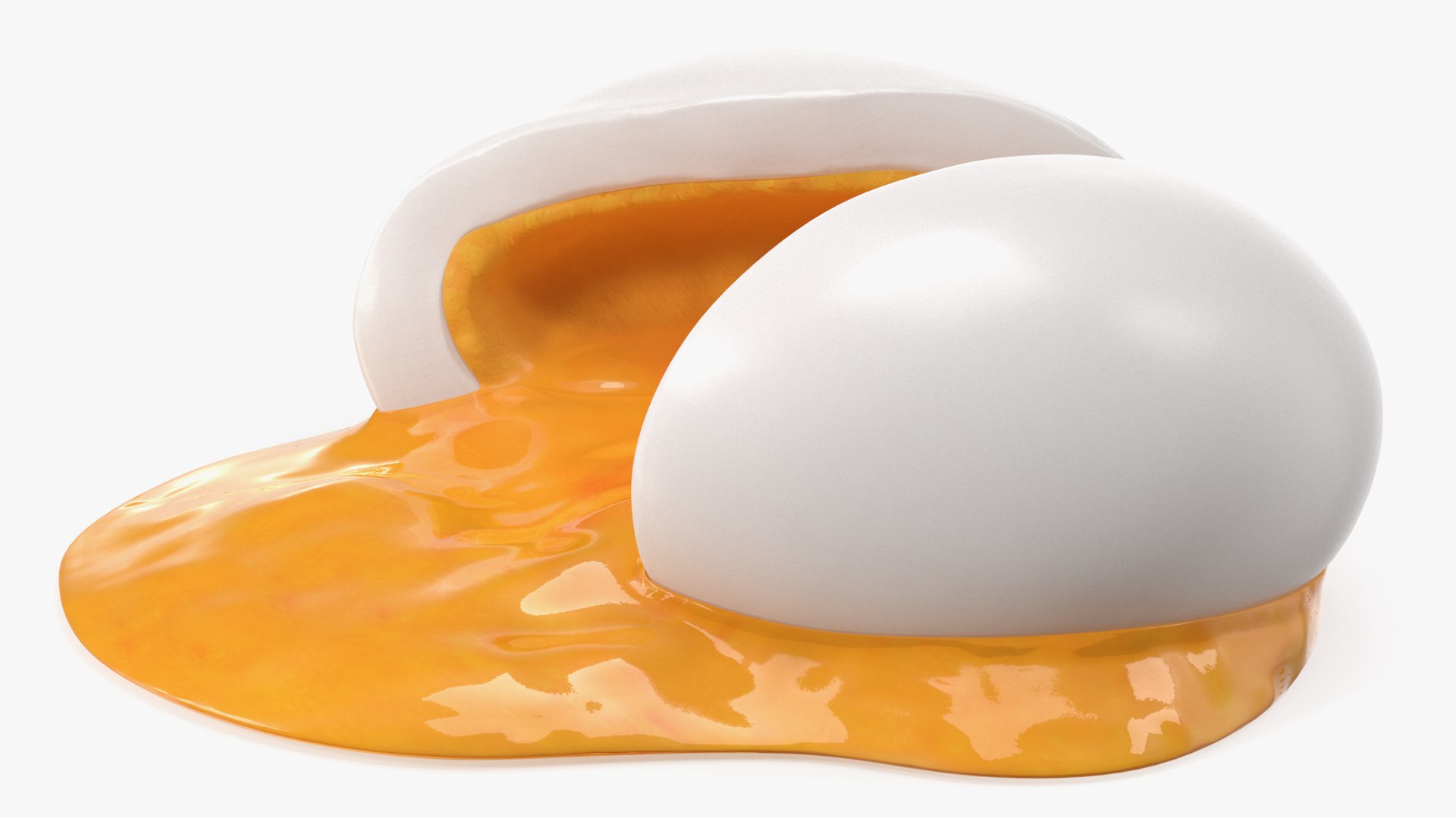 3D Jammy Egg With Spilling Yolk Model - TurboSquid 2107291