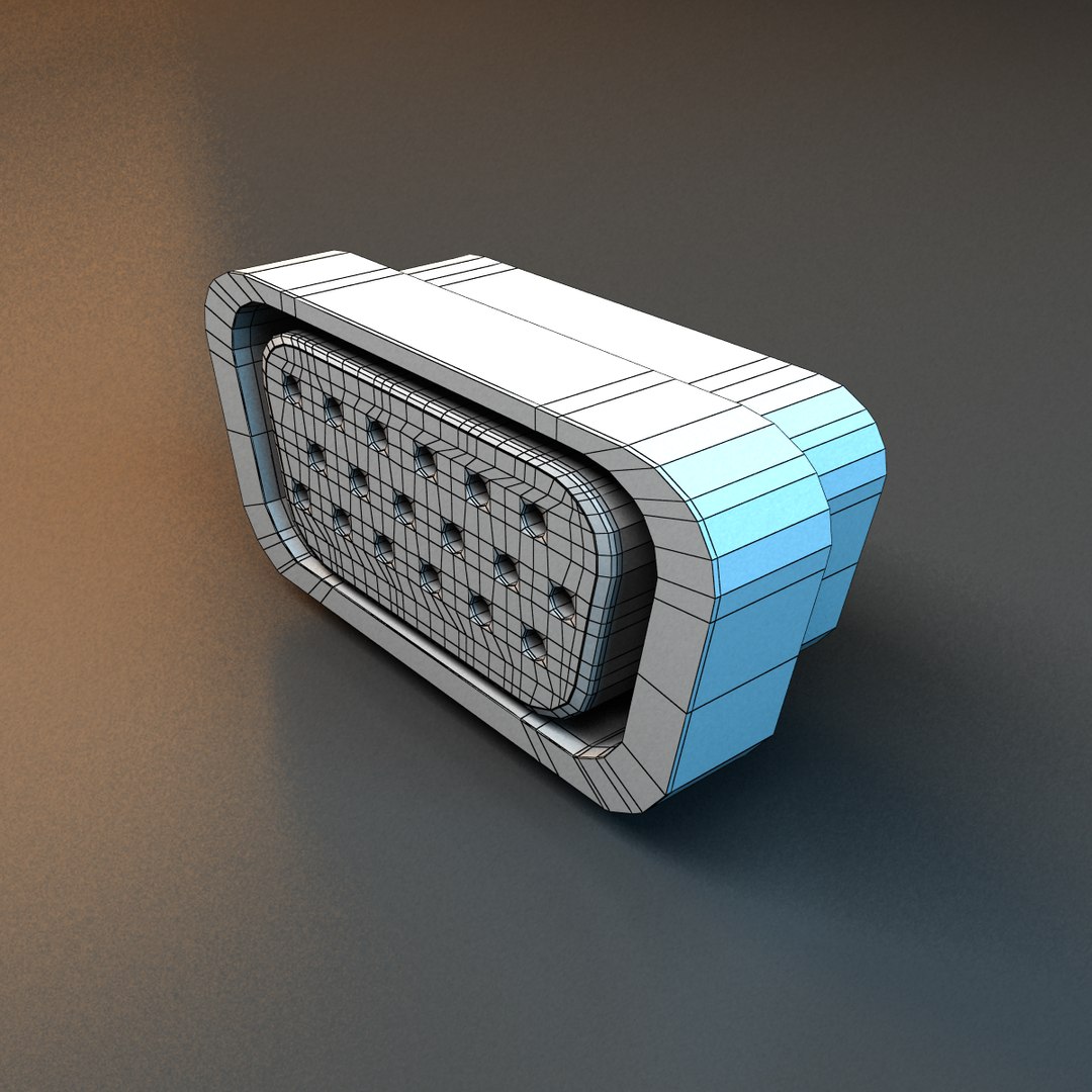 3d Model Vga Port