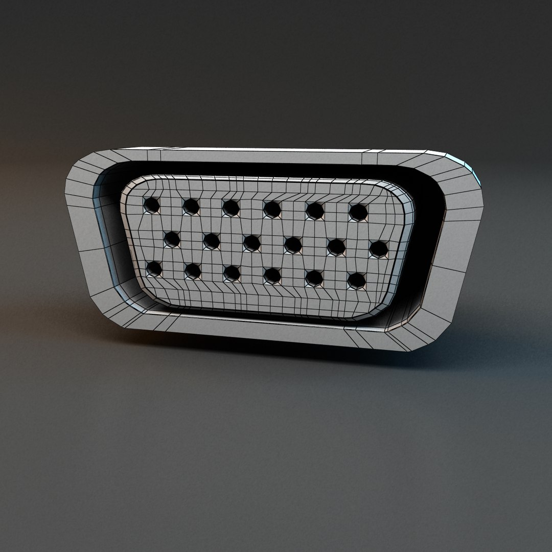 3d Model Vga Port