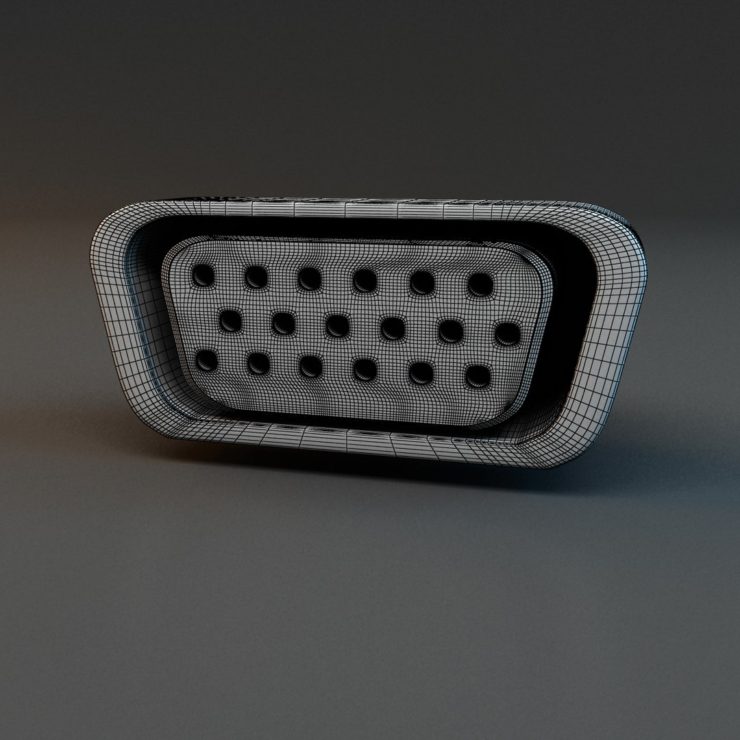3d Model Vga Port