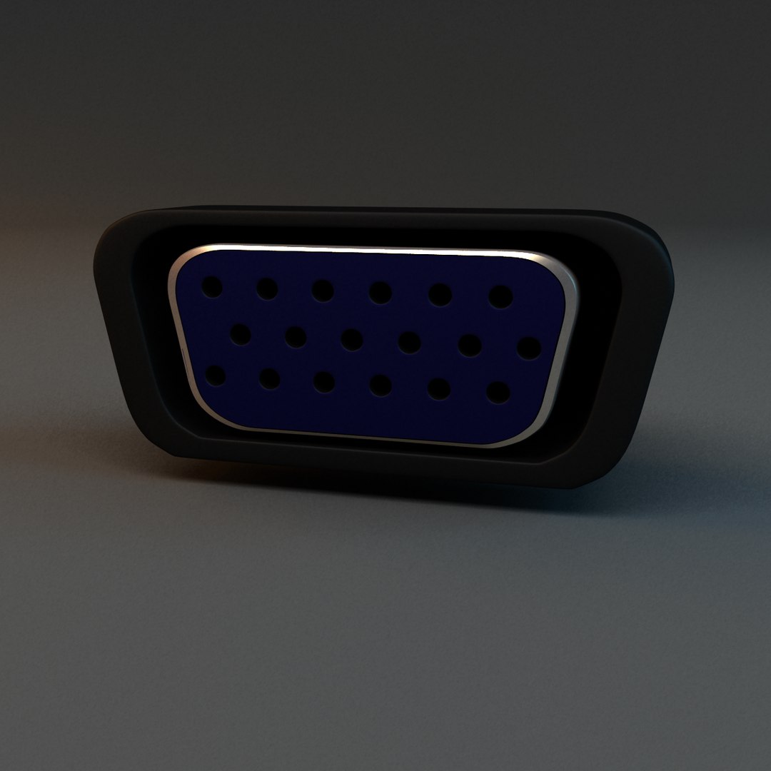 3d Model Vga Port