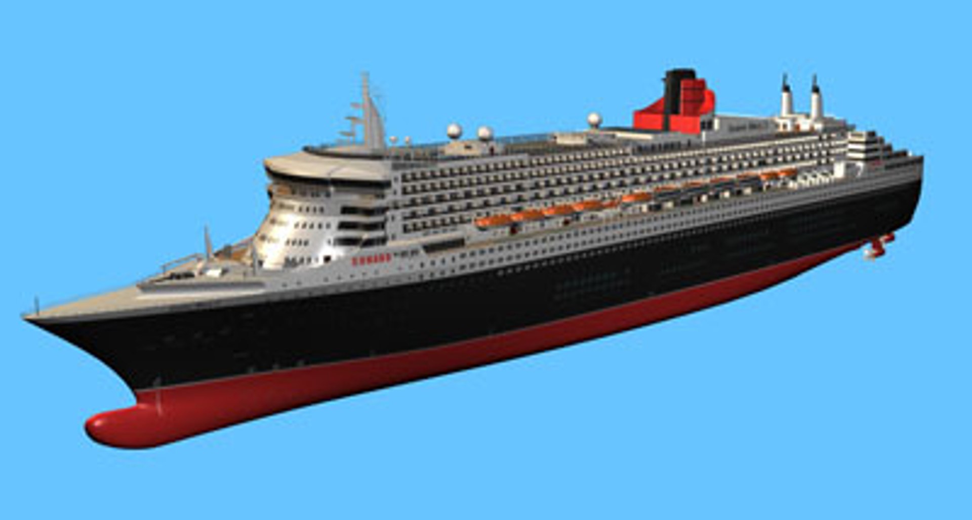 3d Queen Mary 2 Model