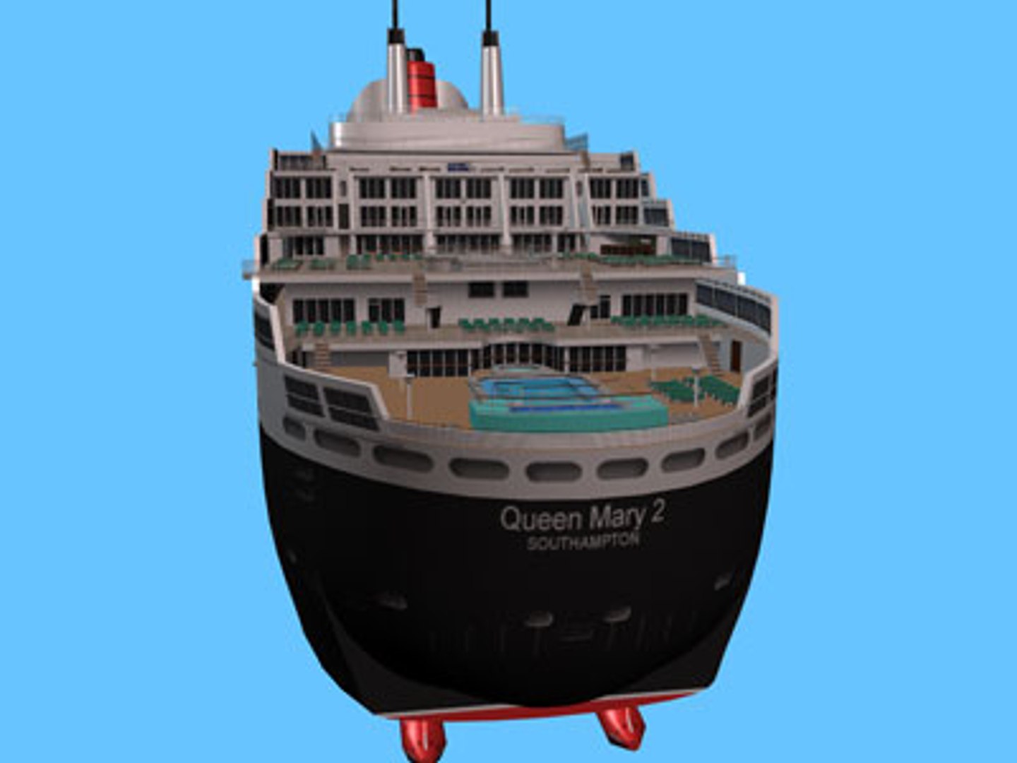 3d Queen Mary 2 Model
