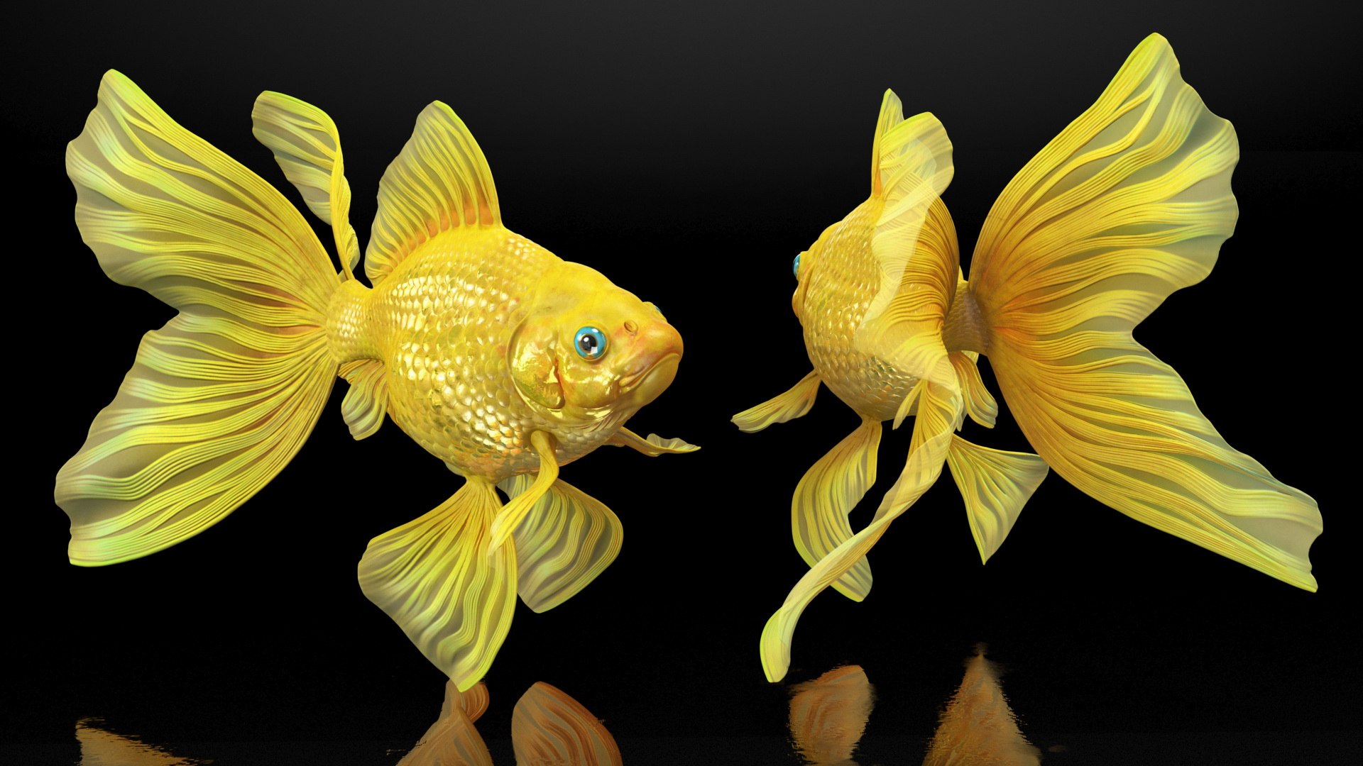3D model Goldfish Rigged for Maya - TurboSquid 1763663