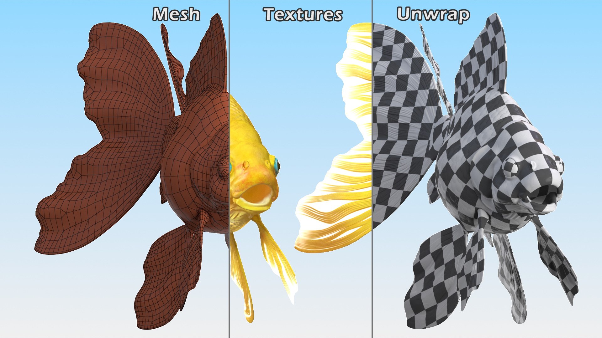 3D model Goldfish Rigged for Maya - TurboSquid 1763663