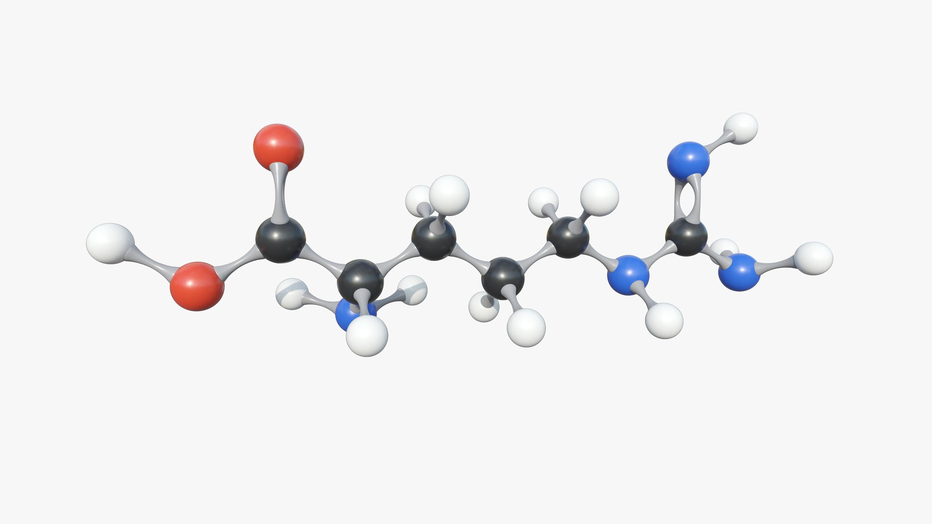3D Arginine Molecule With PBR 4K 8K - TurboSquid 1941880