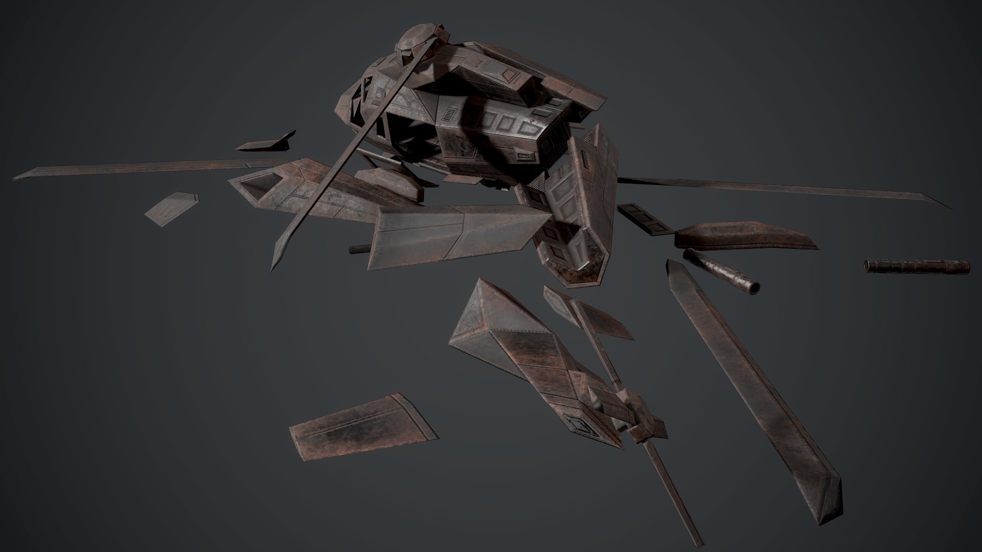 KA-95SH Stealth Helicopter - DAMAGE CAMO 3D Model - TurboSquid 2003932