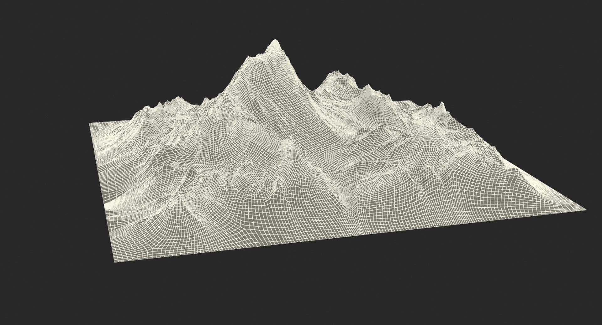 Sharp Mountain Snow Peak Model - TurboSquid 1369799