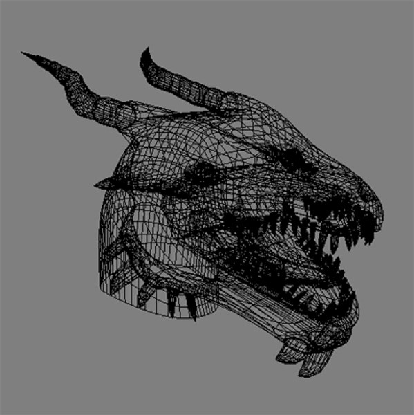 dragon head 3d model