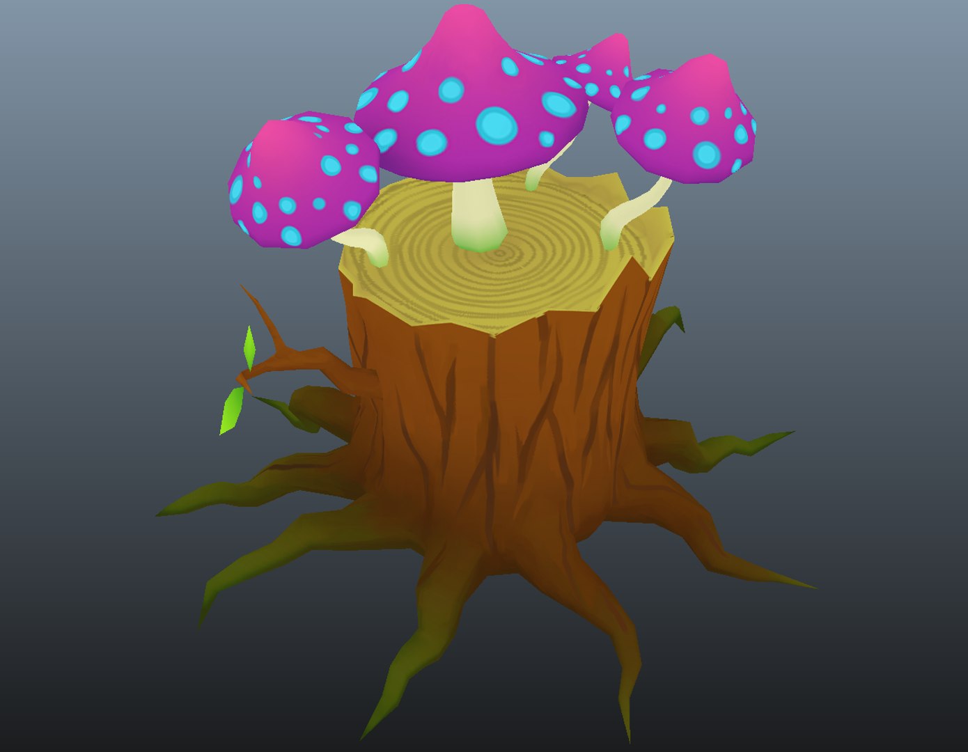 3d stumpy - character