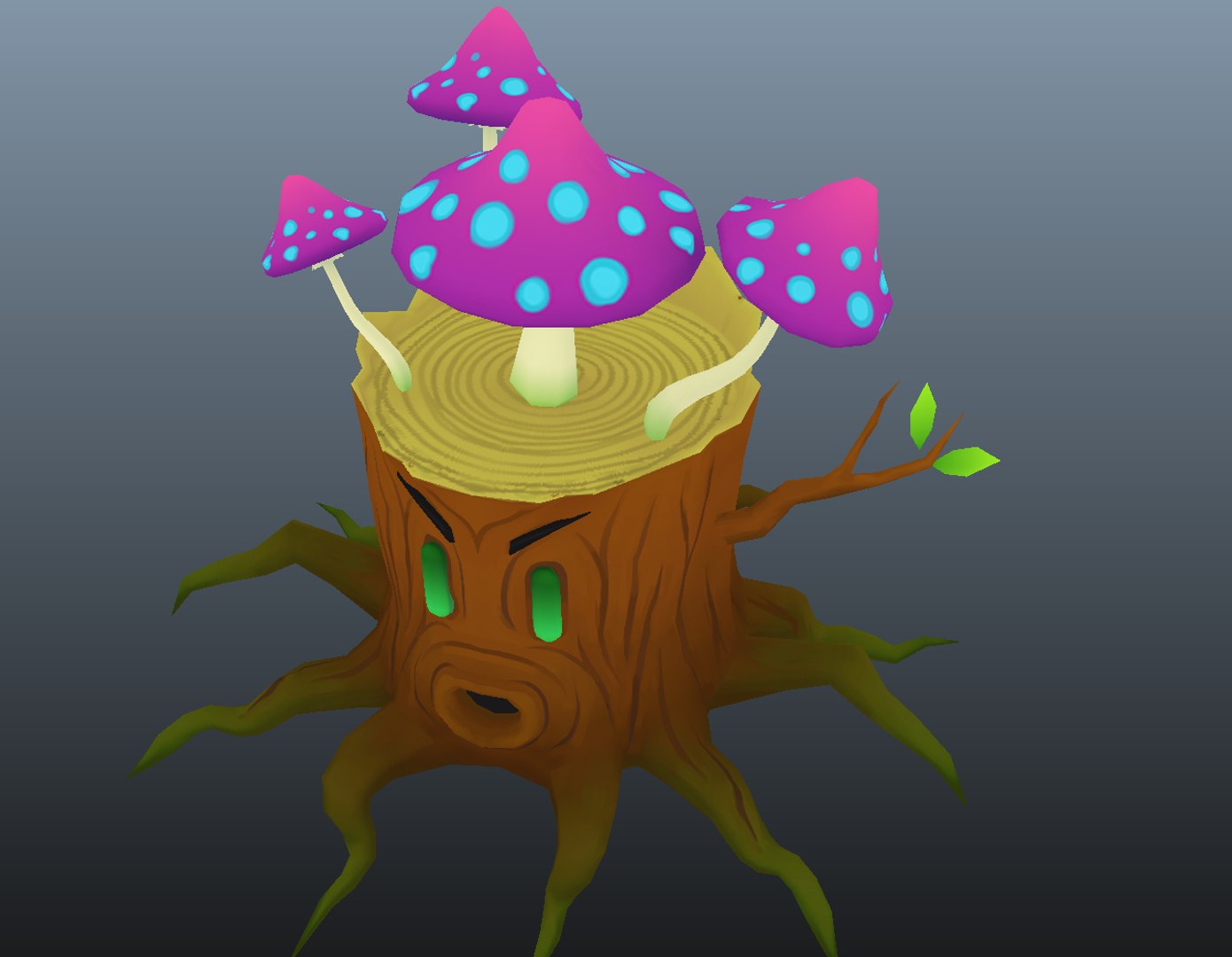 3d stumpy - character