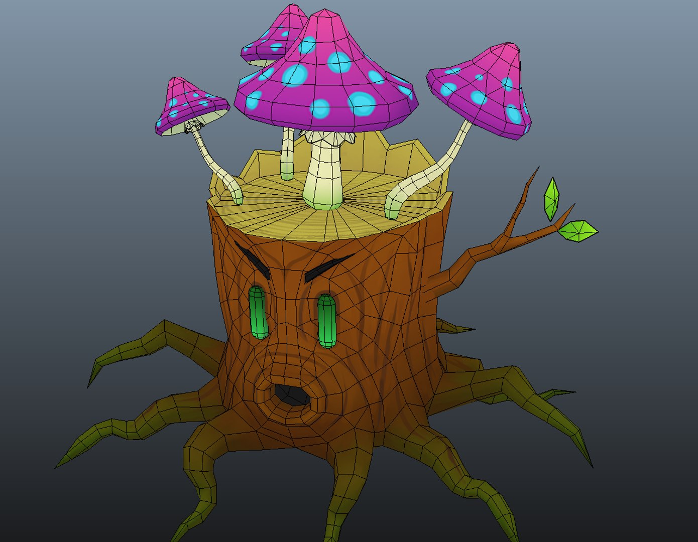 3d stumpy - character