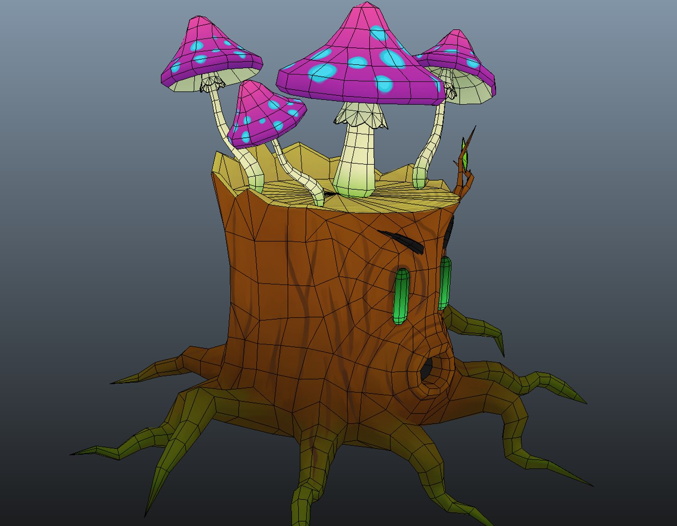 3d stumpy - character