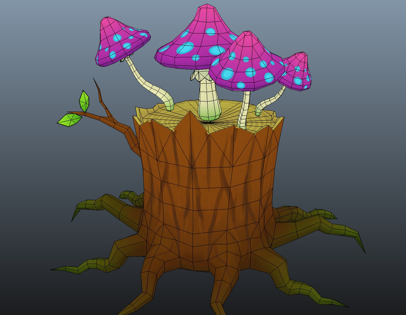 3d stumpy - character