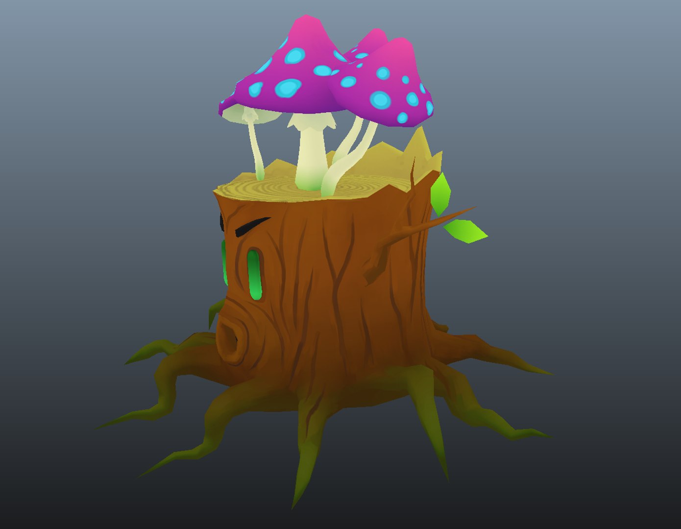 3d stumpy - character