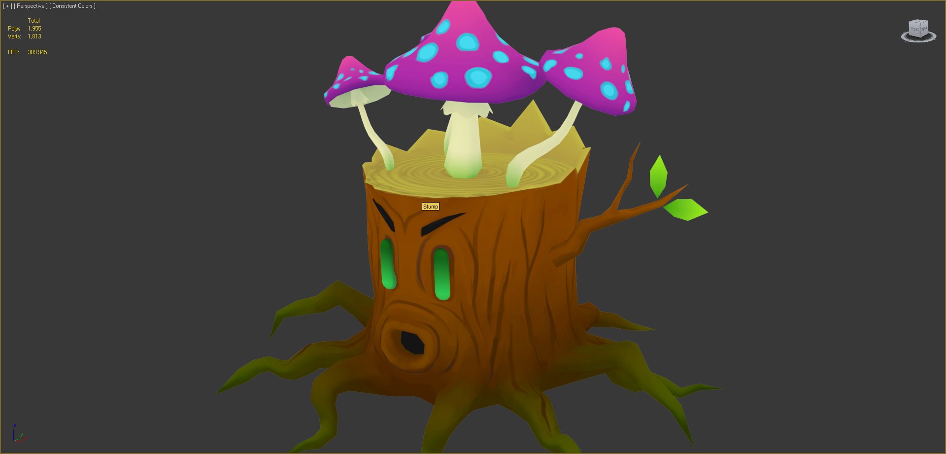 3d stumpy - character