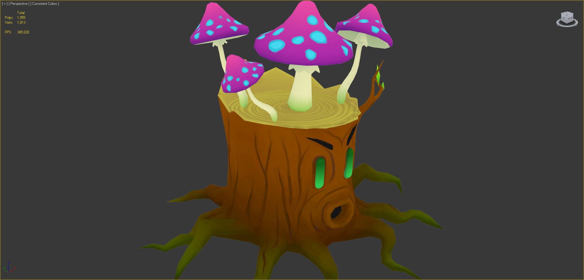 3d stumpy - character