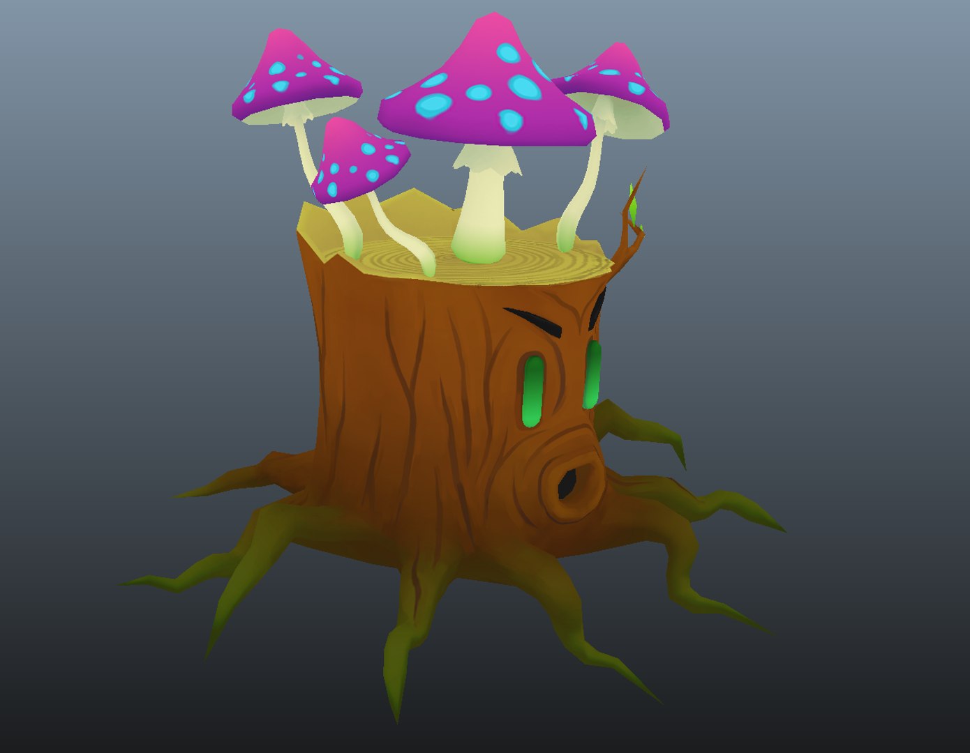 3d stumpy - character