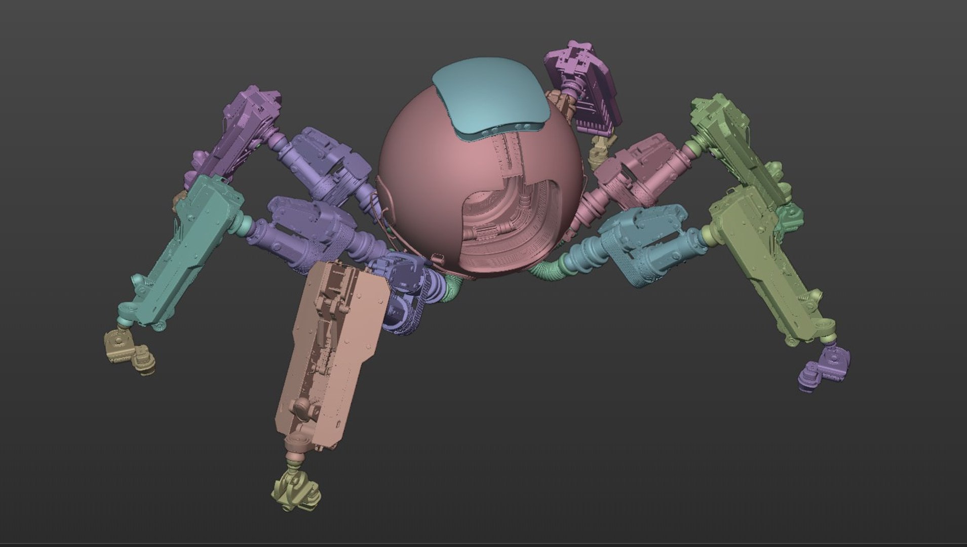 SPIDER ROBOT 3D Model - TurboSquid 1937577