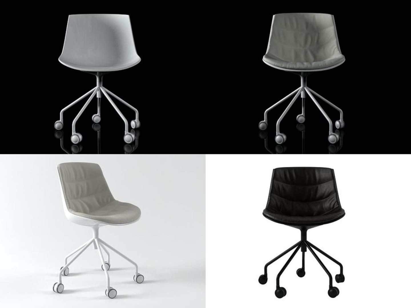 Flow Chair 5 Legs 3D Model - TurboSquid 1180955