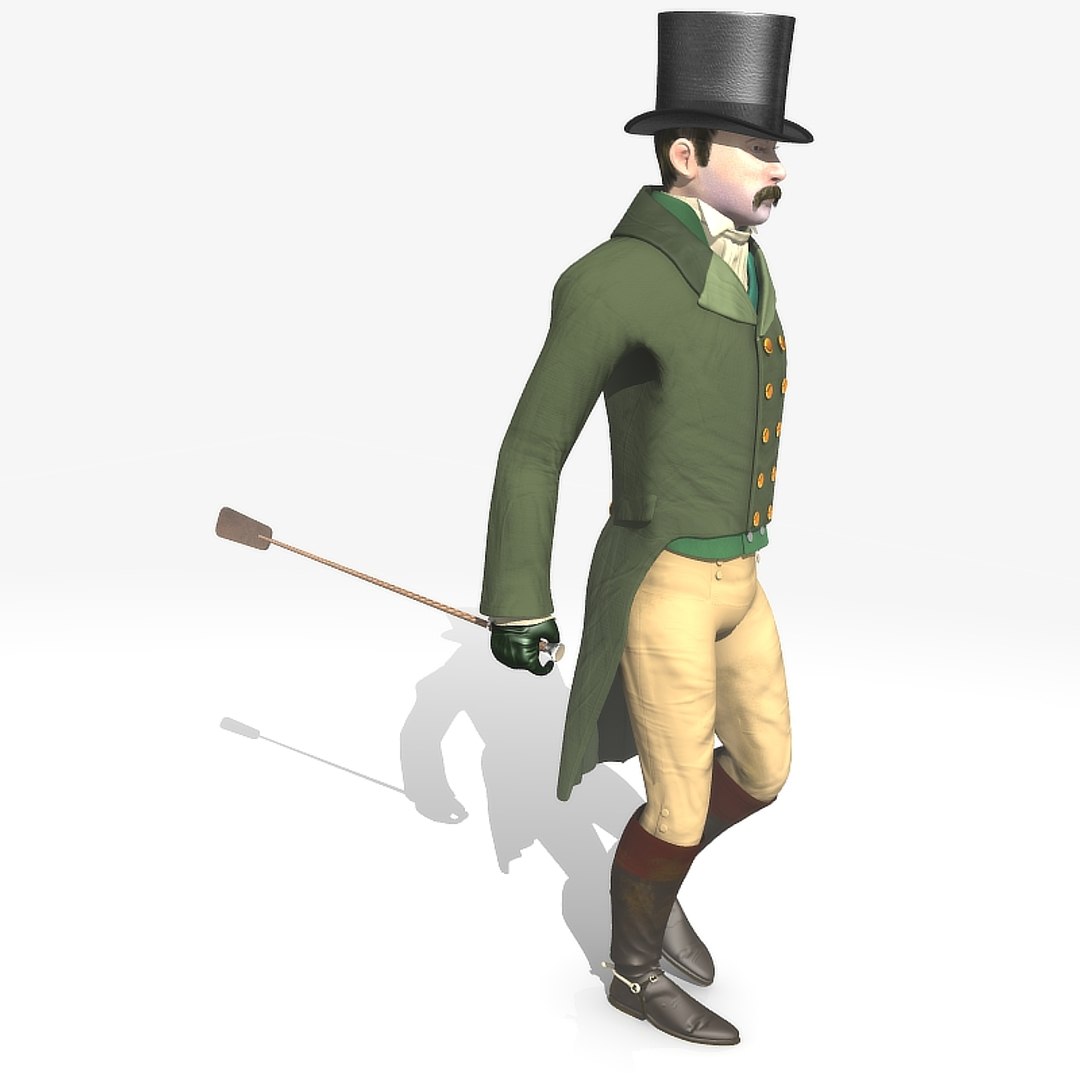 Regency Man Rigged 3D Model - TurboSquid 1327912