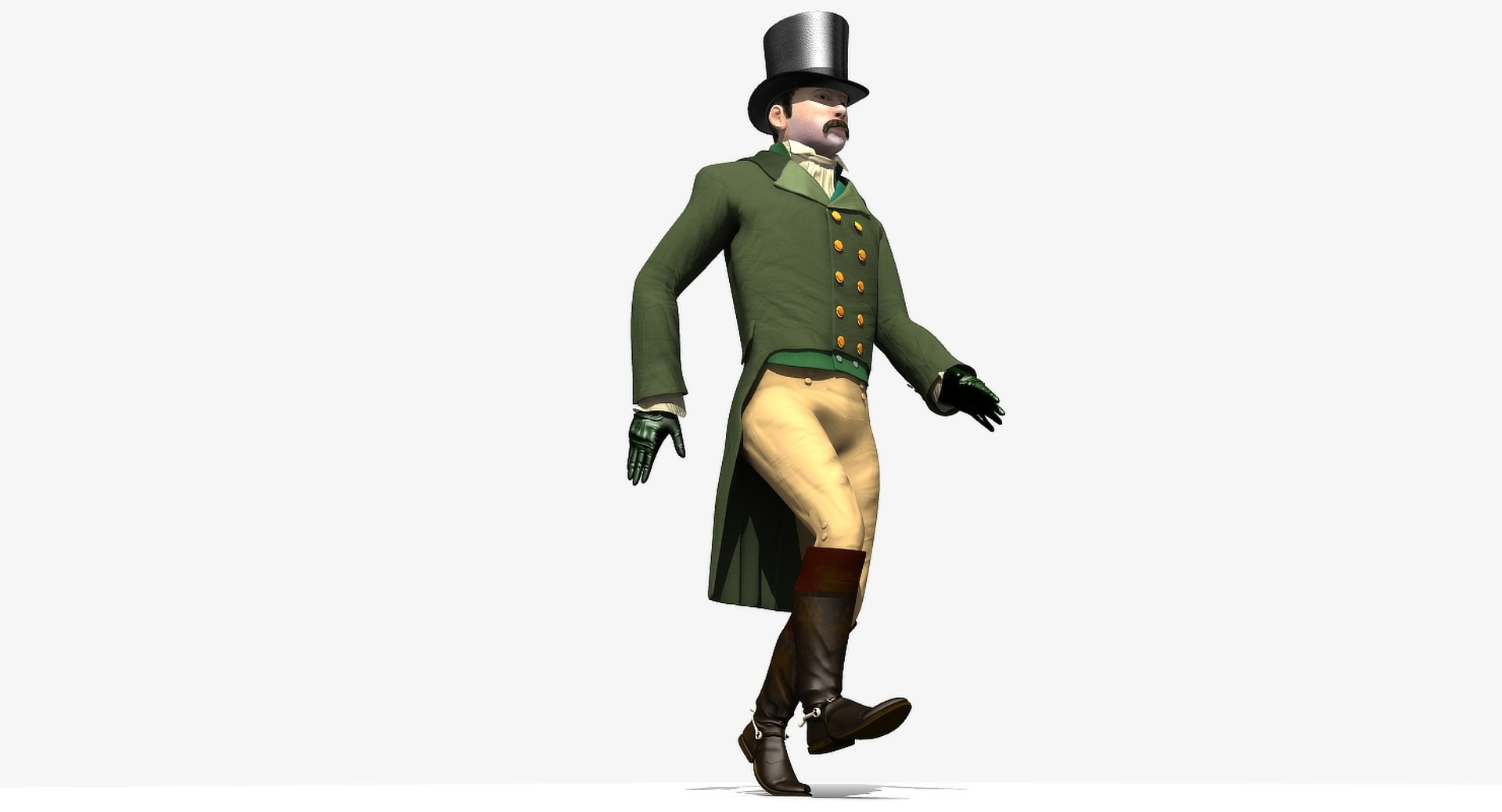 Regency Man Rigged 3D Model - TurboSquid 1327912