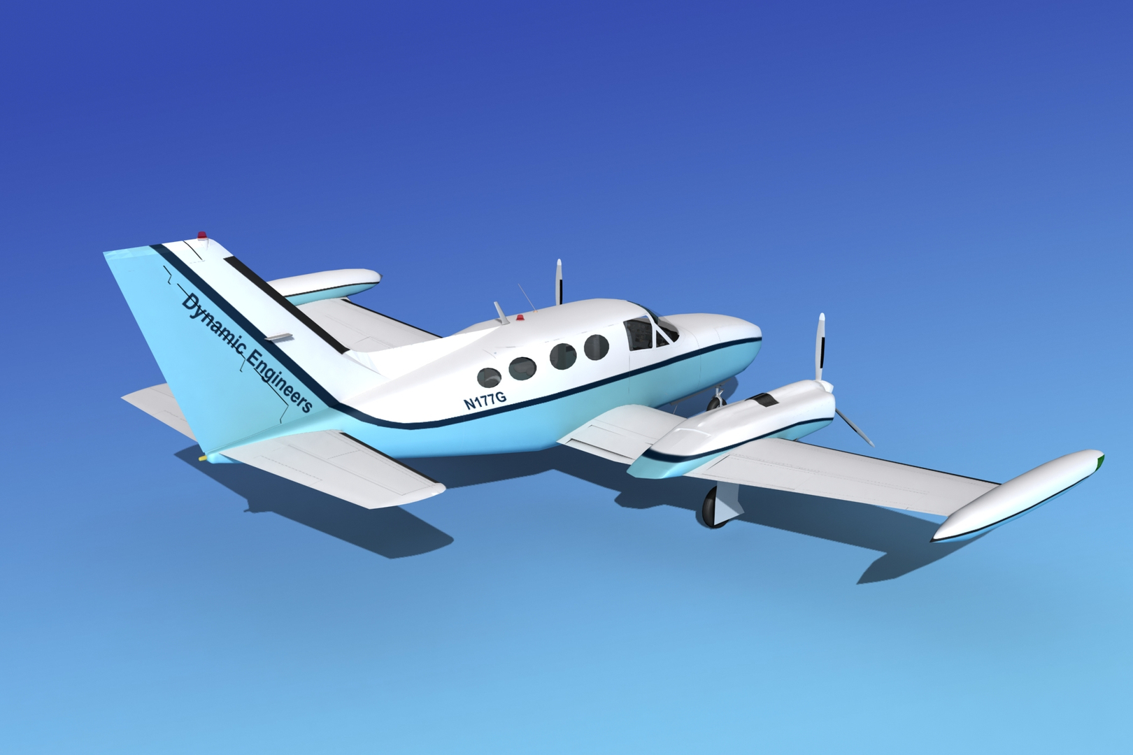 3d scale cessna 421 golden eagle