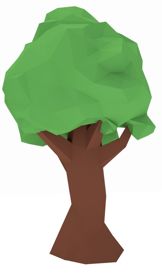 3d Model Of Low-poly Tree Pack