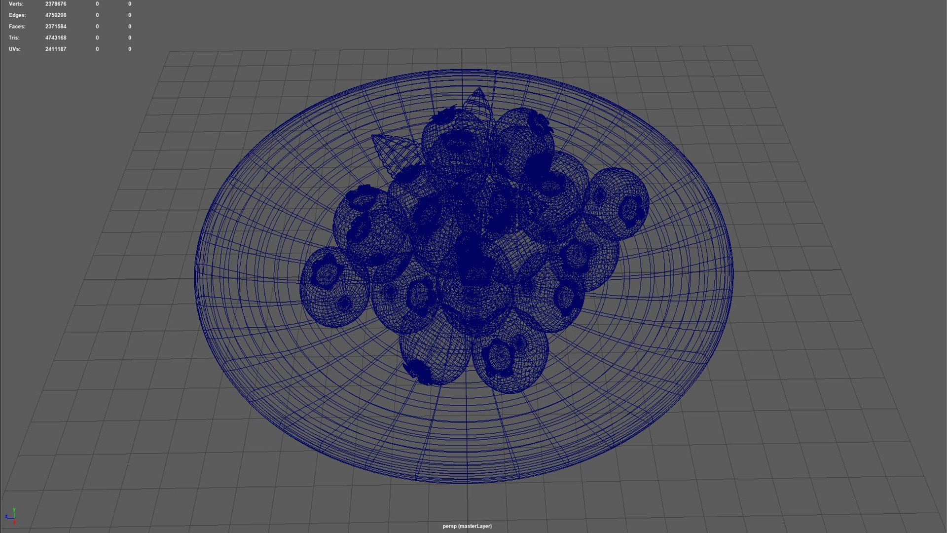 3D Blueberry model - TurboSquid 2174344