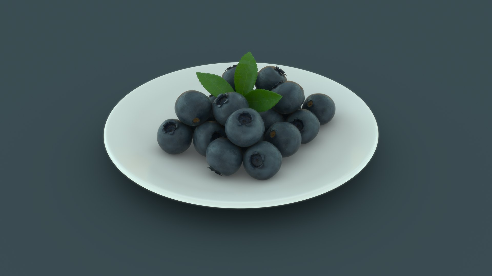 3D Blueberry Model - TurboSquid 2174344