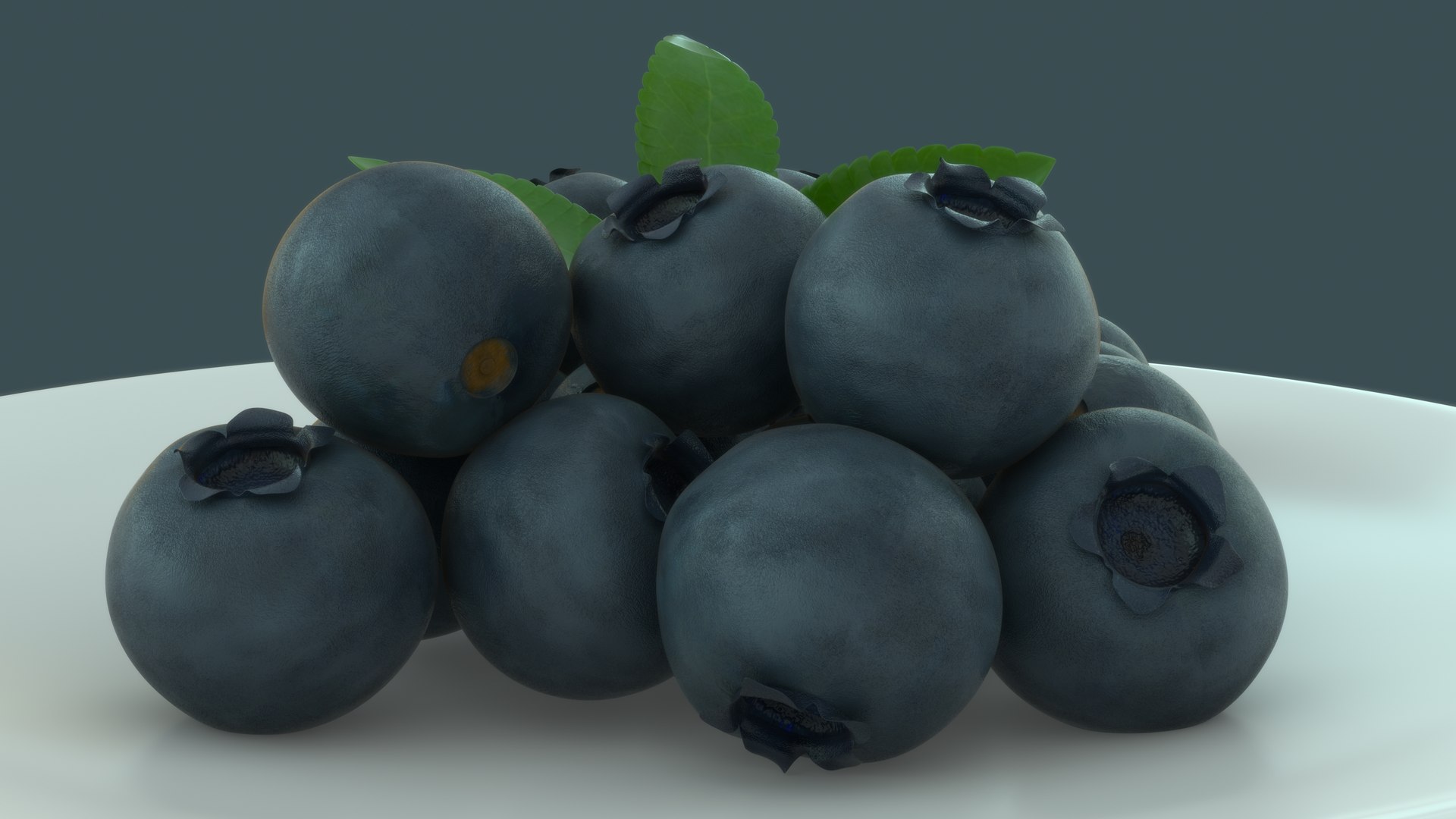 3D Blueberry Model - TurboSquid 2174344