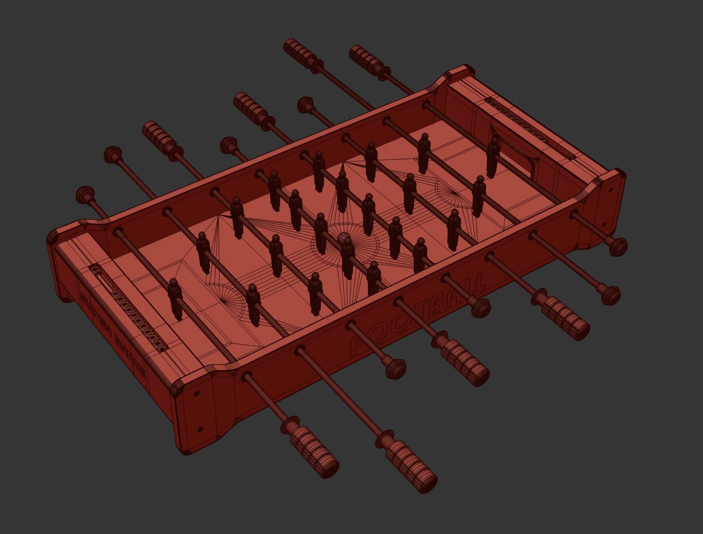 3D Table Football Super Game Model - TurboSquid 2284983