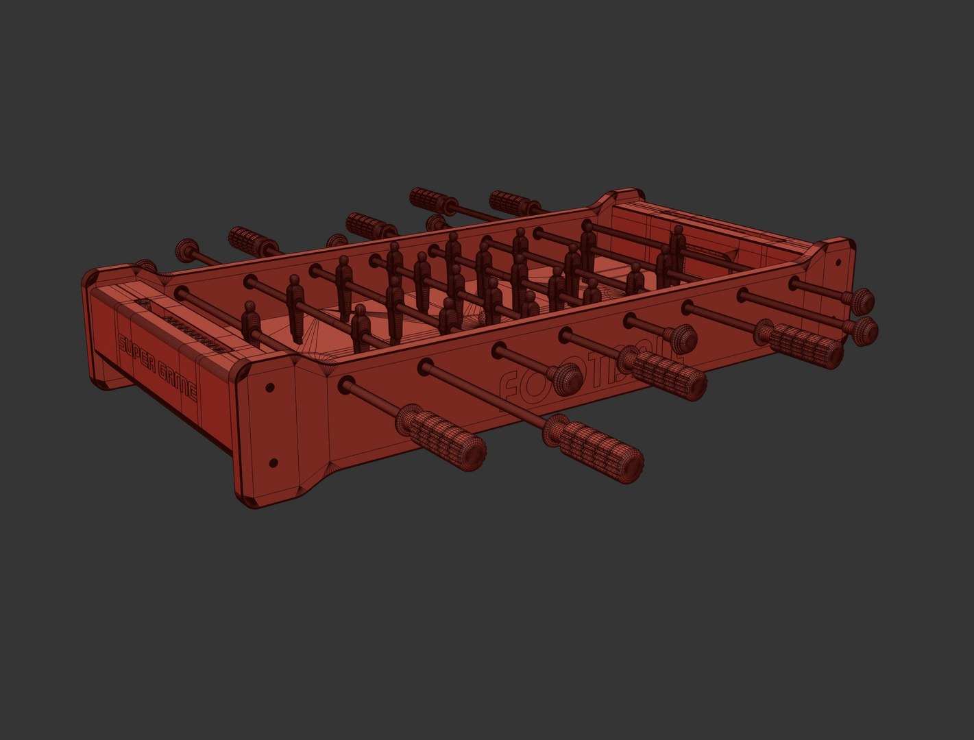 3D Table Football Super Game Model - TurboSquid 2284983