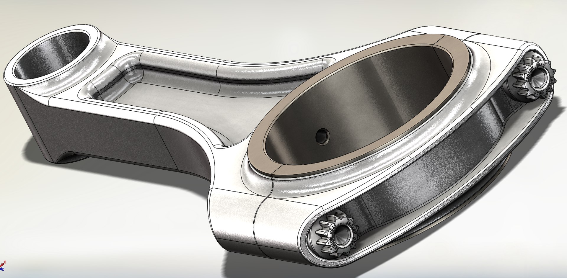 Engine Connecting Rod 3d 3ds