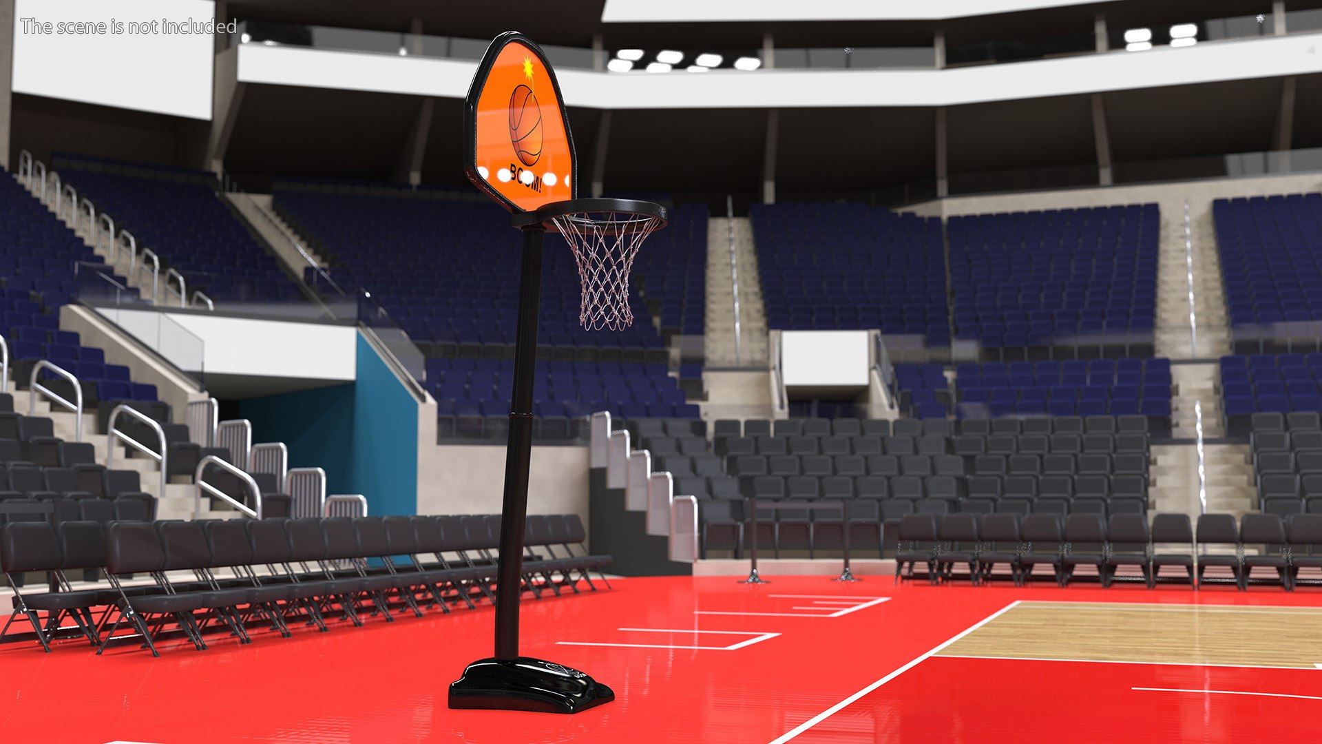 Adjustable Basketball Hoop With Stand 3D Model - TurboSquid 2195767